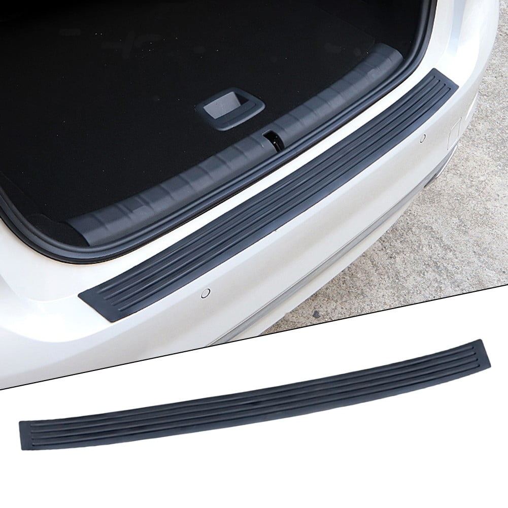 SPRING Universal-Car Bumper Guard Rubber Cover Rear Door Sill Plate ...