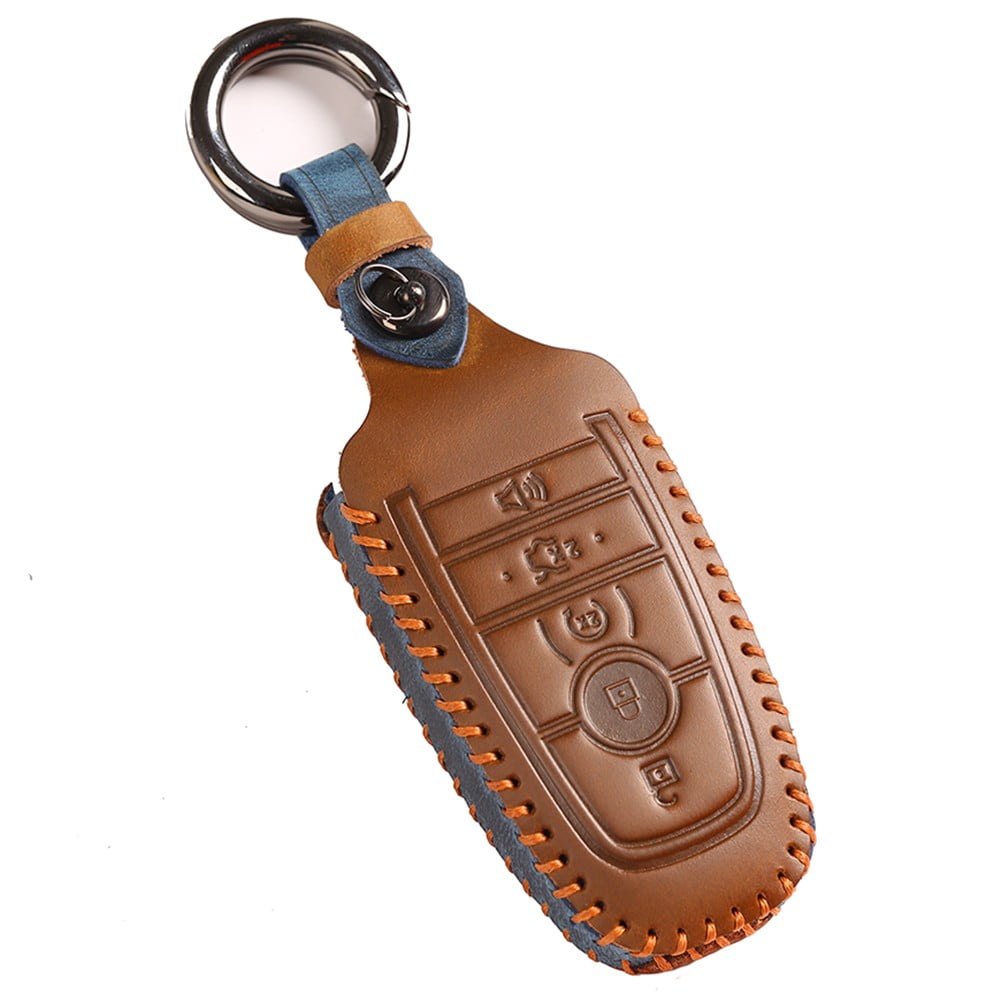 SPRING ford Model Car Key Fob Leather Case Holder Keyless Remote ...