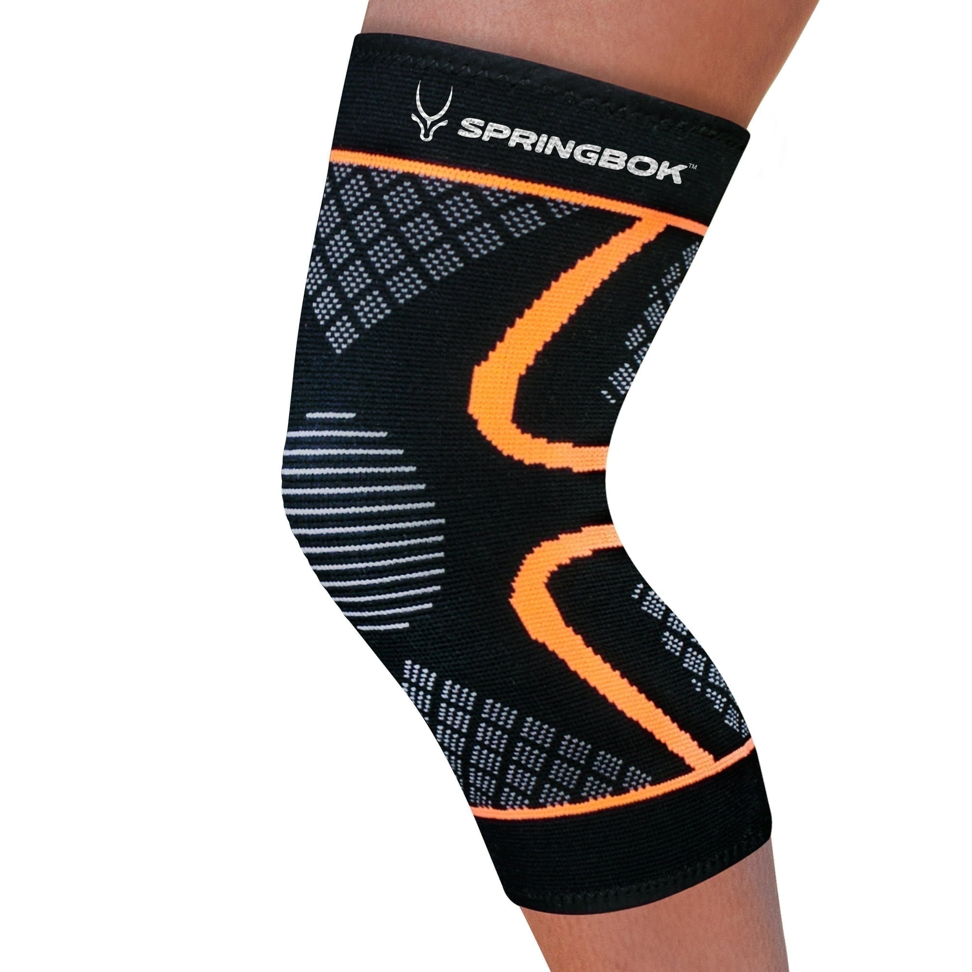 Springbok Fitness Compression Knee Sleeve – 3D Stitching, Breathable ...