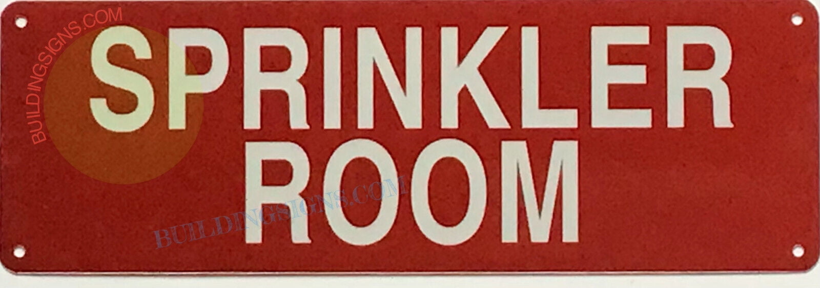 SPRINKLER ROOM SIGN((4x12,RED,ALUMINUM) -ref19722 - Walmart.com