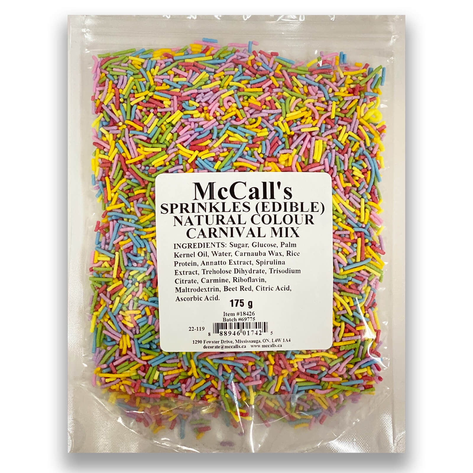 SPRINKLES NATURAL COLOR CARNIVAL MIX 175 G - Walmart.com