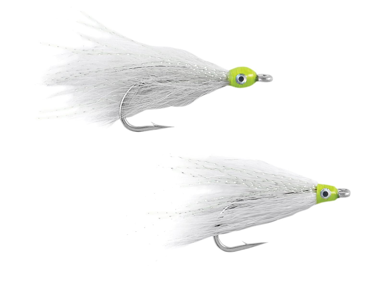 SPRO Bucktail Teaser Hooks - 2/0 - Glow, 4.25" - Walmart.com