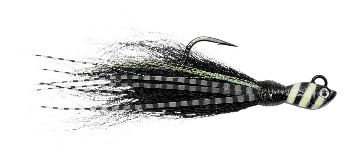 SPRO Fishing SPBJZBL-3 Power Bucktail Zebra Black 3 - Walmart.com