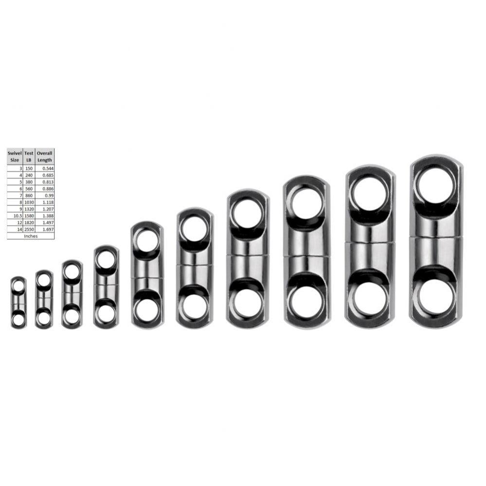 Spro Heavy Swivel Size 6 5pk Black Chrome 560lb - Walmart.com