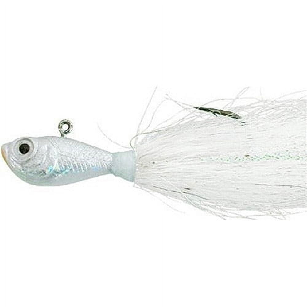 SPRO Prime Bucktail Jig White 2 oz Saltwater Freshwater Swimming Jig ...