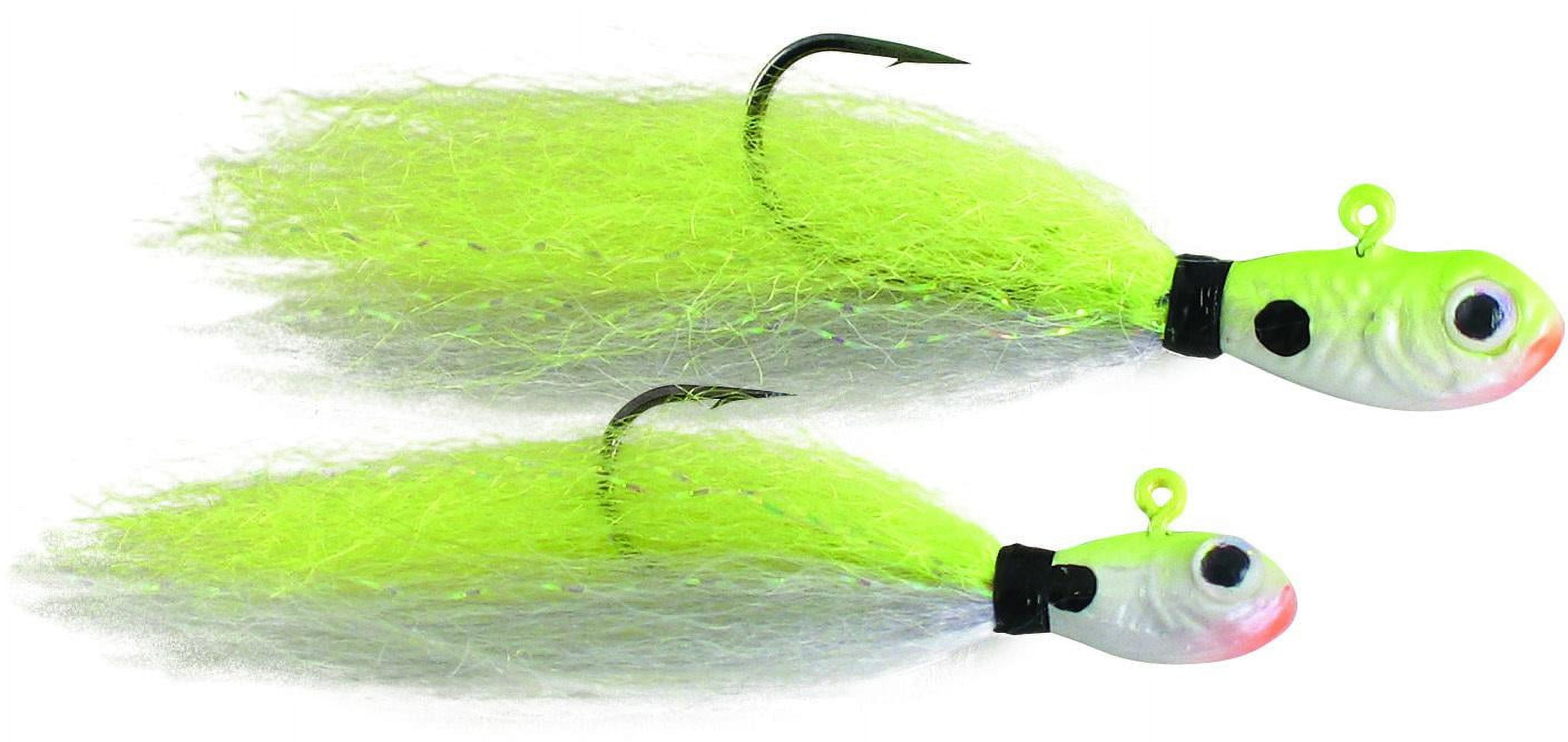 SPRO Phat Flies-Pack of 2,Chartreuse Ghost, 1/8-Ounce - Walmart.com