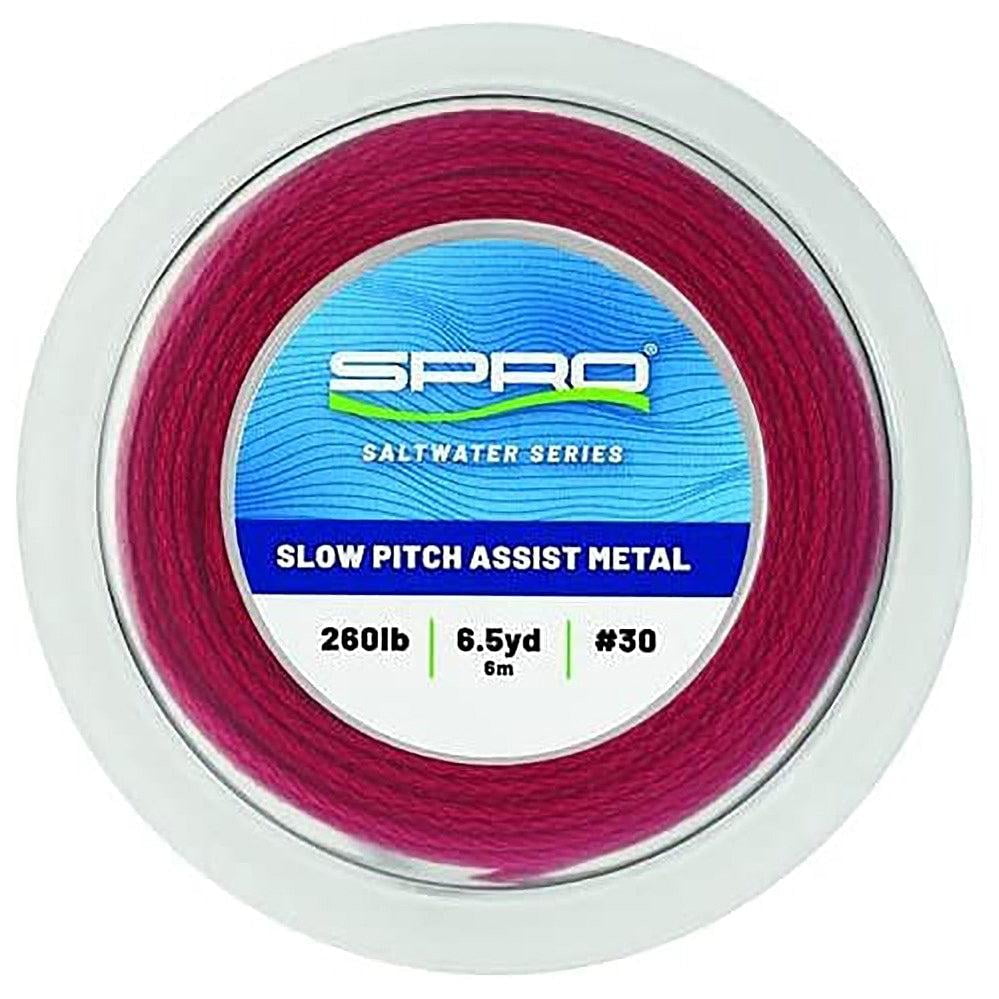 SPRO Slow Pitch Assist Metal 6M-6.5Y Stealth Red, 220# Line & Leader ...