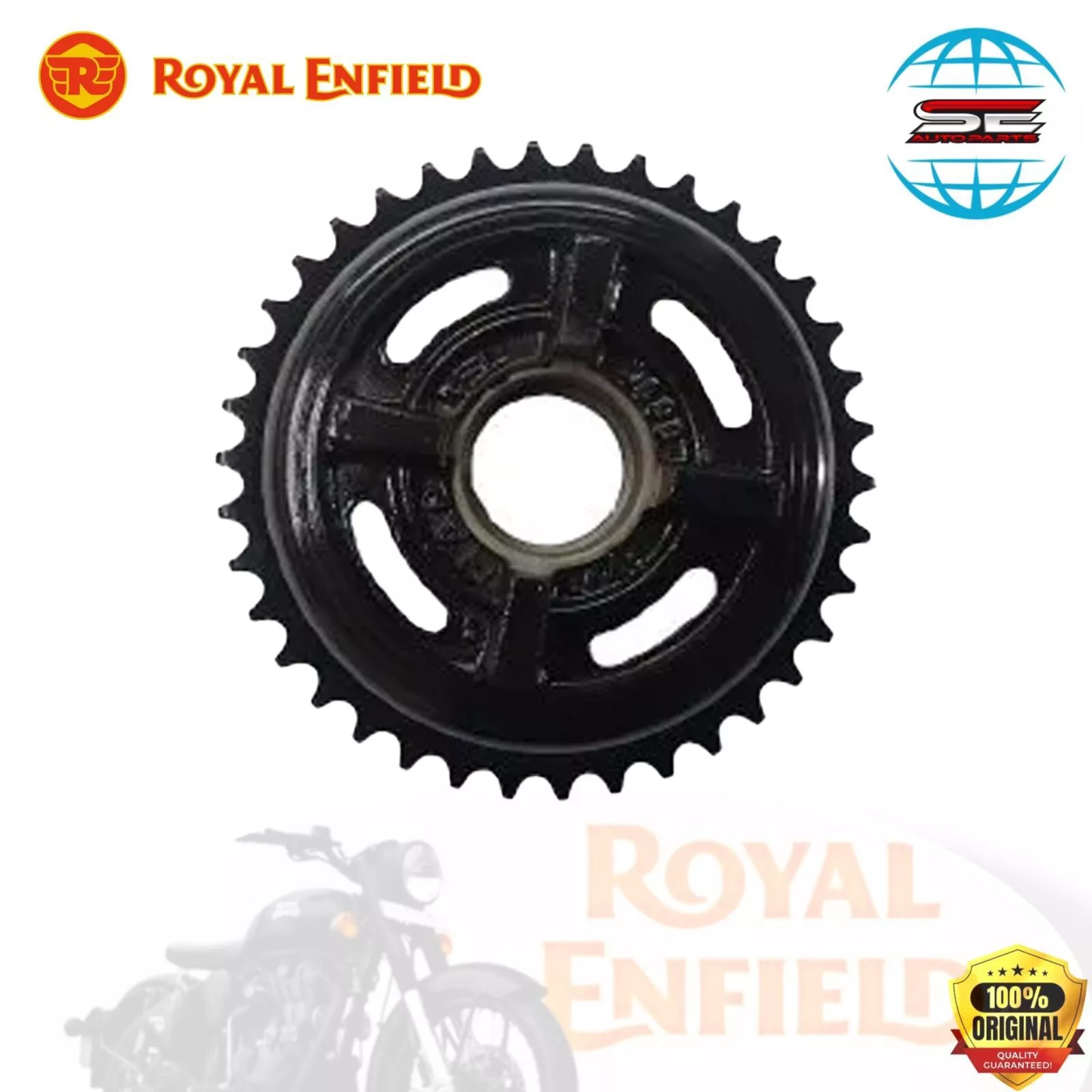SPROCKET DRUM BLACK FOR ROYAL ENFIELD CLASSIC 350/500 BULLET/350/500 ...