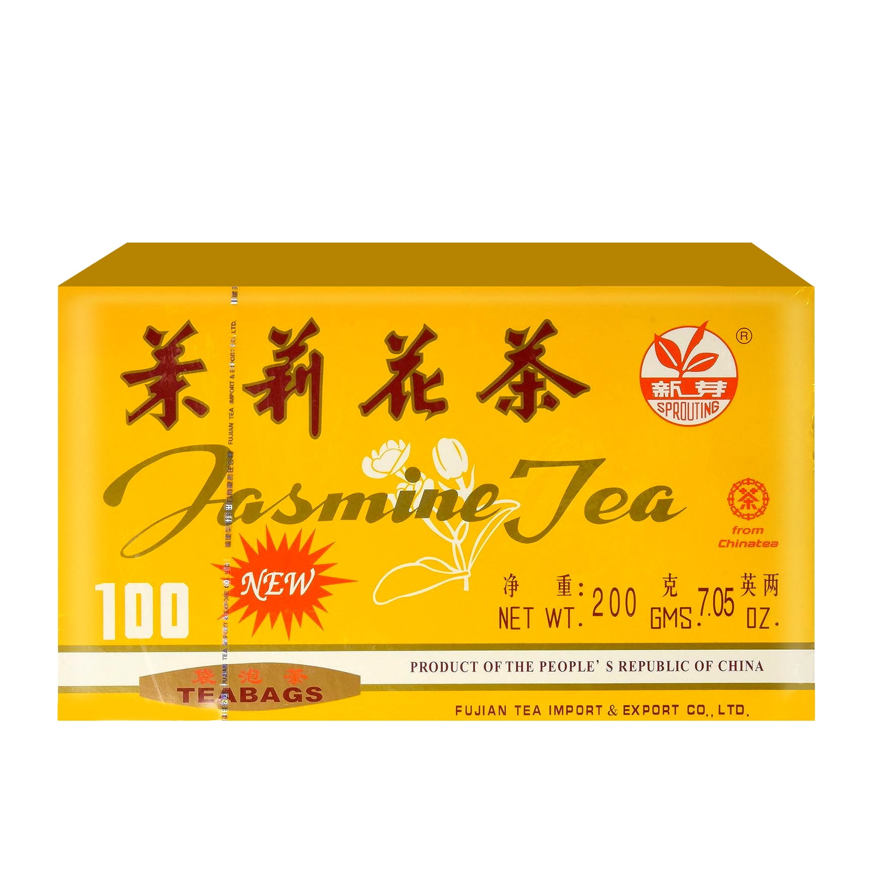 SPROUTING Chinese Jasmine Tea 100 Tea Sachets 7.05 Ounces (200 G ...