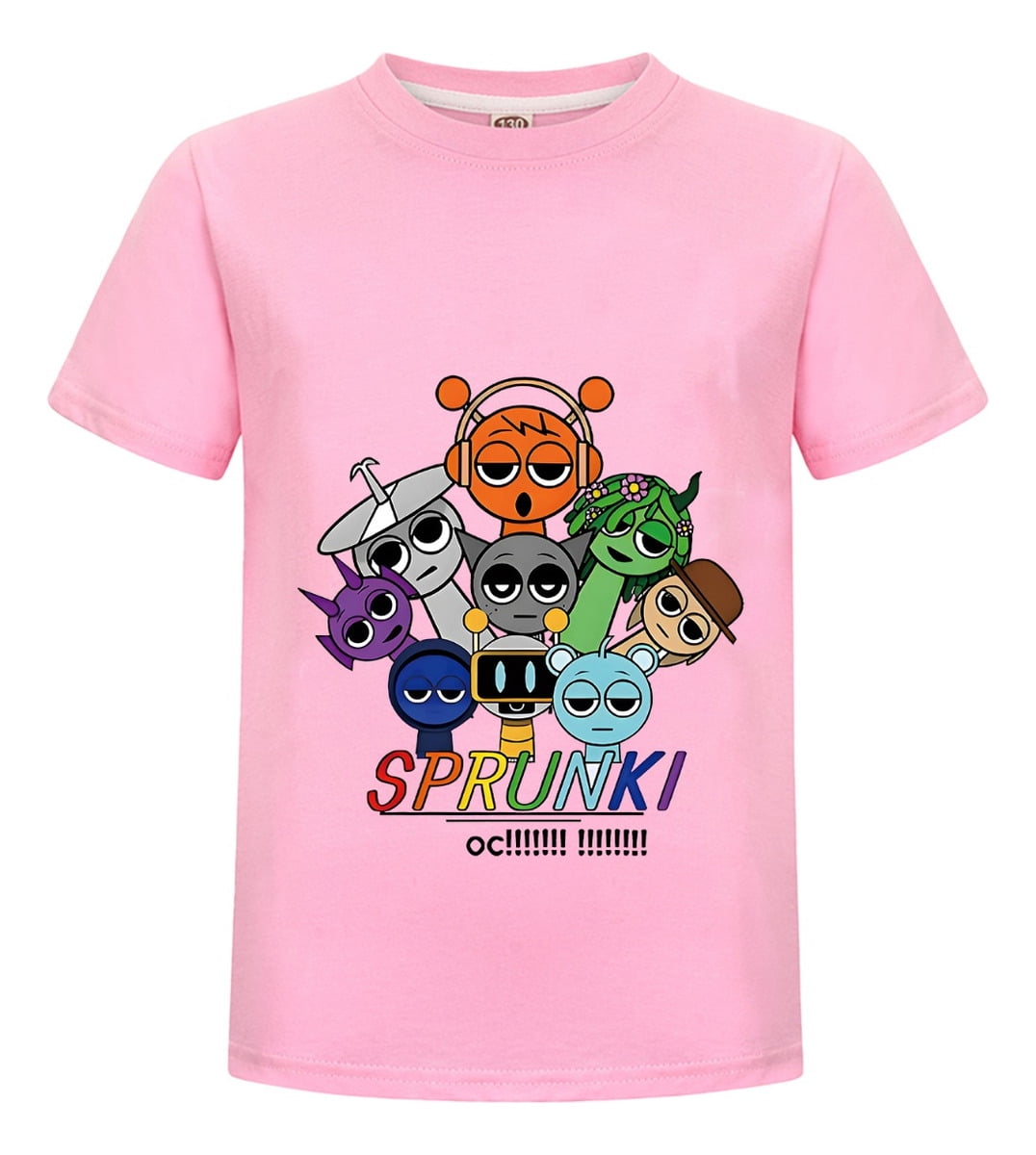 SPRUNKI Full Cast Bright Lineup T-Shirt – Fun Cartoon Character Tee for ...