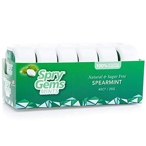 Spry Spry Gems Spearmint Mints Xylitol Trays - Walmart.com