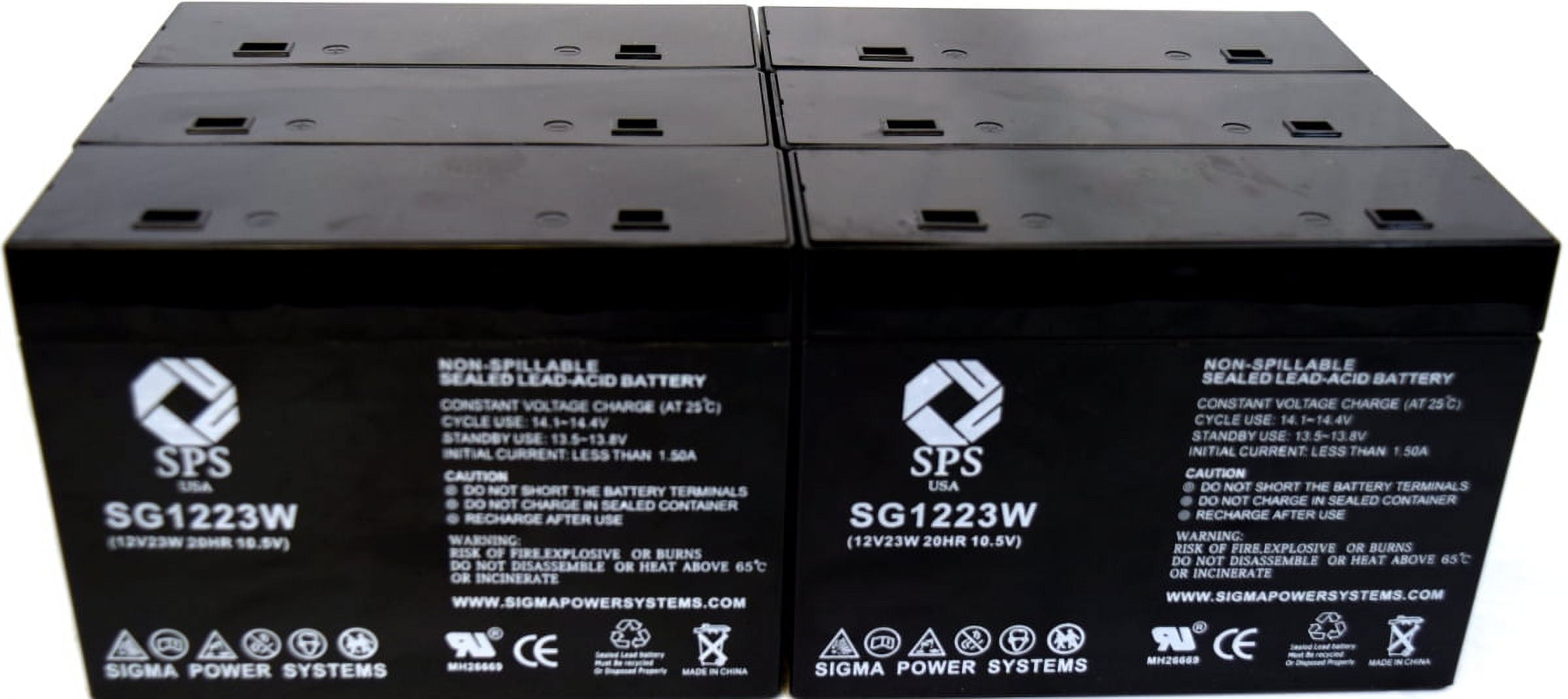 SPS Brand 12 V 5 Ah (Terminal T1T2) 1223W Replacement battery (SG1223W ...