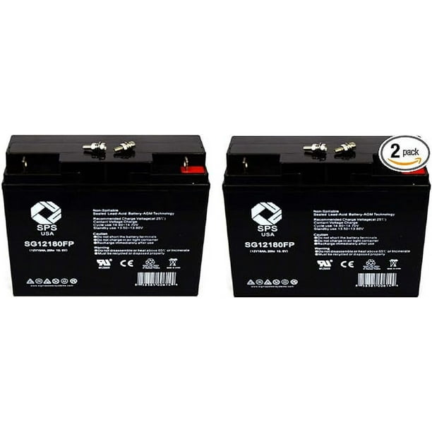 SPS Brand 12V 18Ah Replacement Battery (SG12180FP) for Data Shield ...