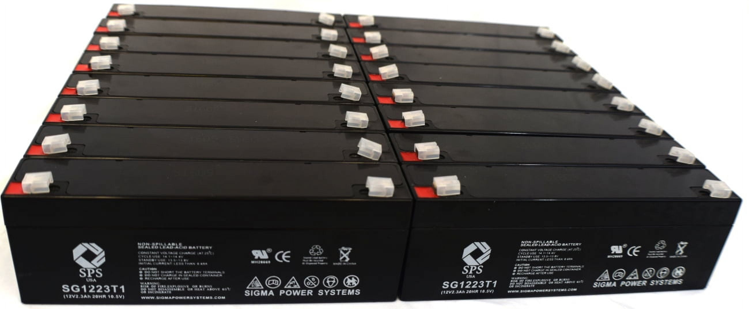SPS Brand 12V 2.3 Ah Replacement Battery (SG1223T1) for Alaris Medical ...