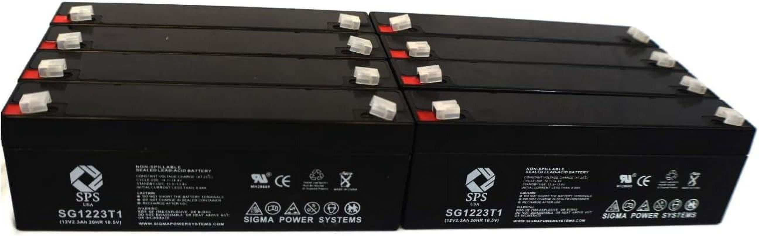 SPS Brand 12V 2.3 Ah Replacement Battery (SG1223T1) for Sscor 2109 (8 ...