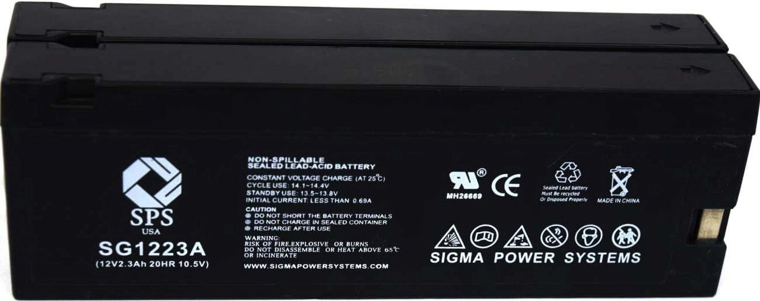 SPS Brand 12V 2.3 Ah (Terminal A) Replacement (SG1223A) for General ...