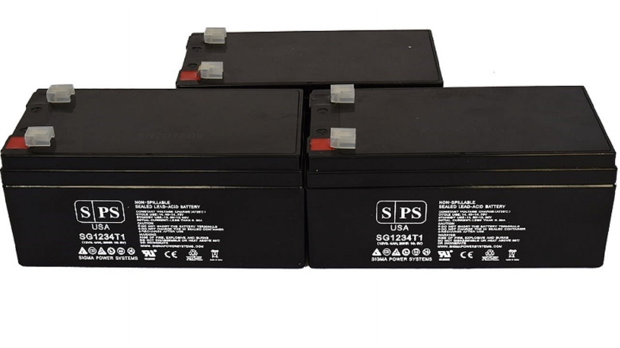 SPS Brand 12V 3.4 Ah Replacement Battery (SG1234T1) for Sigma 6000 PLUS ...