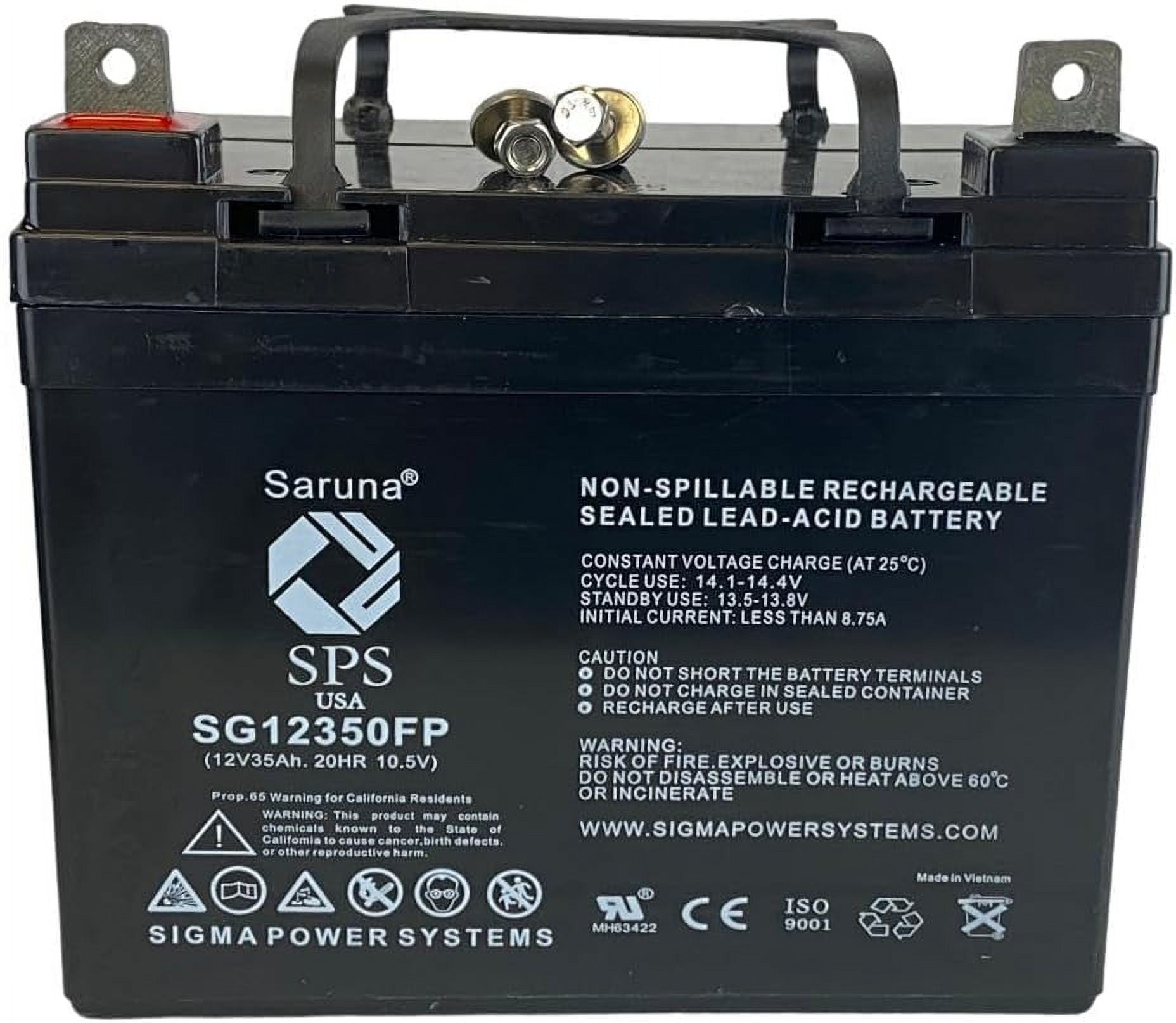 SPS Brand 12V 35Ah Replacement battery (SG12350) for Lawn Mower ...