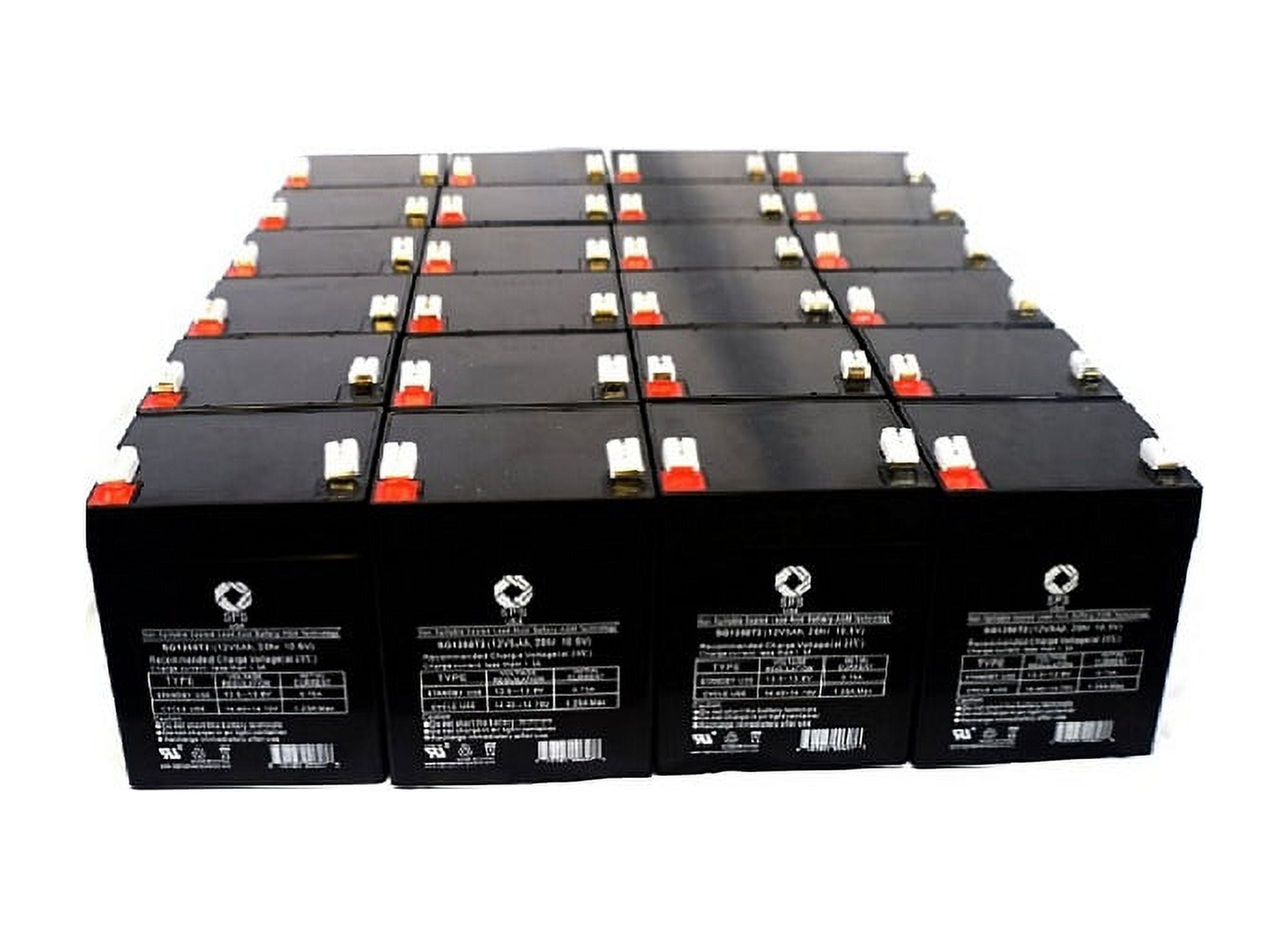 SPS Brand 12V 5 Ah Replacement Battery (SG1250T2) for APC RBC44 UPS (24 PACK) - Walmart.com