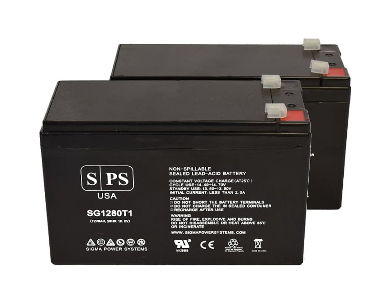SPS Brand 12V 8 Ah Replacement Battery (SG1280T1) for Bruno Electra ...