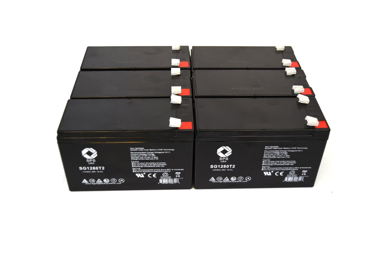 SPS Brand 12V 8 Ah Replacement Battery (SG1280T2) for APC SYBTU1-PLP ...