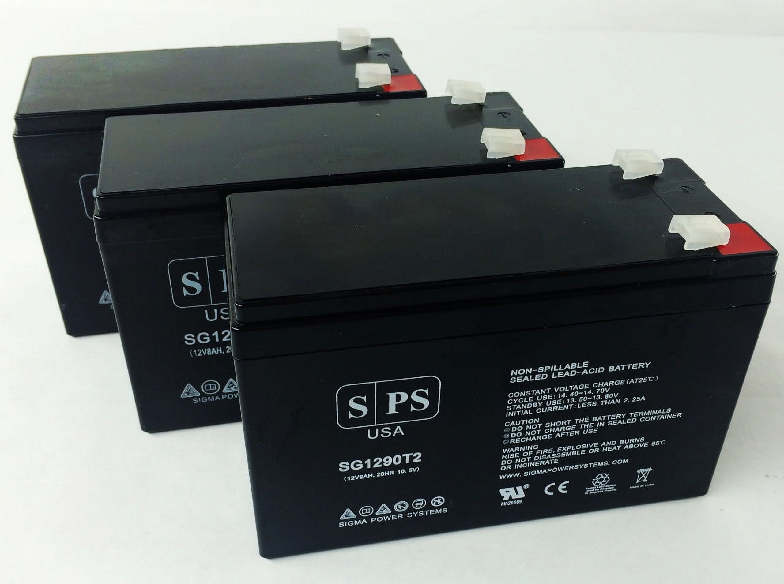SPS Brand 12V 9Ah Replacement Battery (SG1290T2) for Pulsar Nova ...