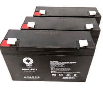 SPS Brand 6V 12 Ah Replacement Battery (SG06120T2) for Hewlett Packard Powertrust UPS (3 Pack ...
