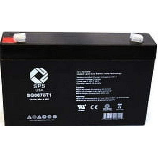 SPS Brand 6V 7.0 Ah (Terminal T1) Replacement battery - SG0670T1 ...