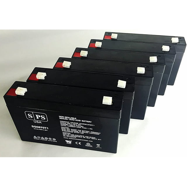 SPS Brand 6V 7 Ah Replacement Battery (SG0670T1) for Land Rover Evoque ...