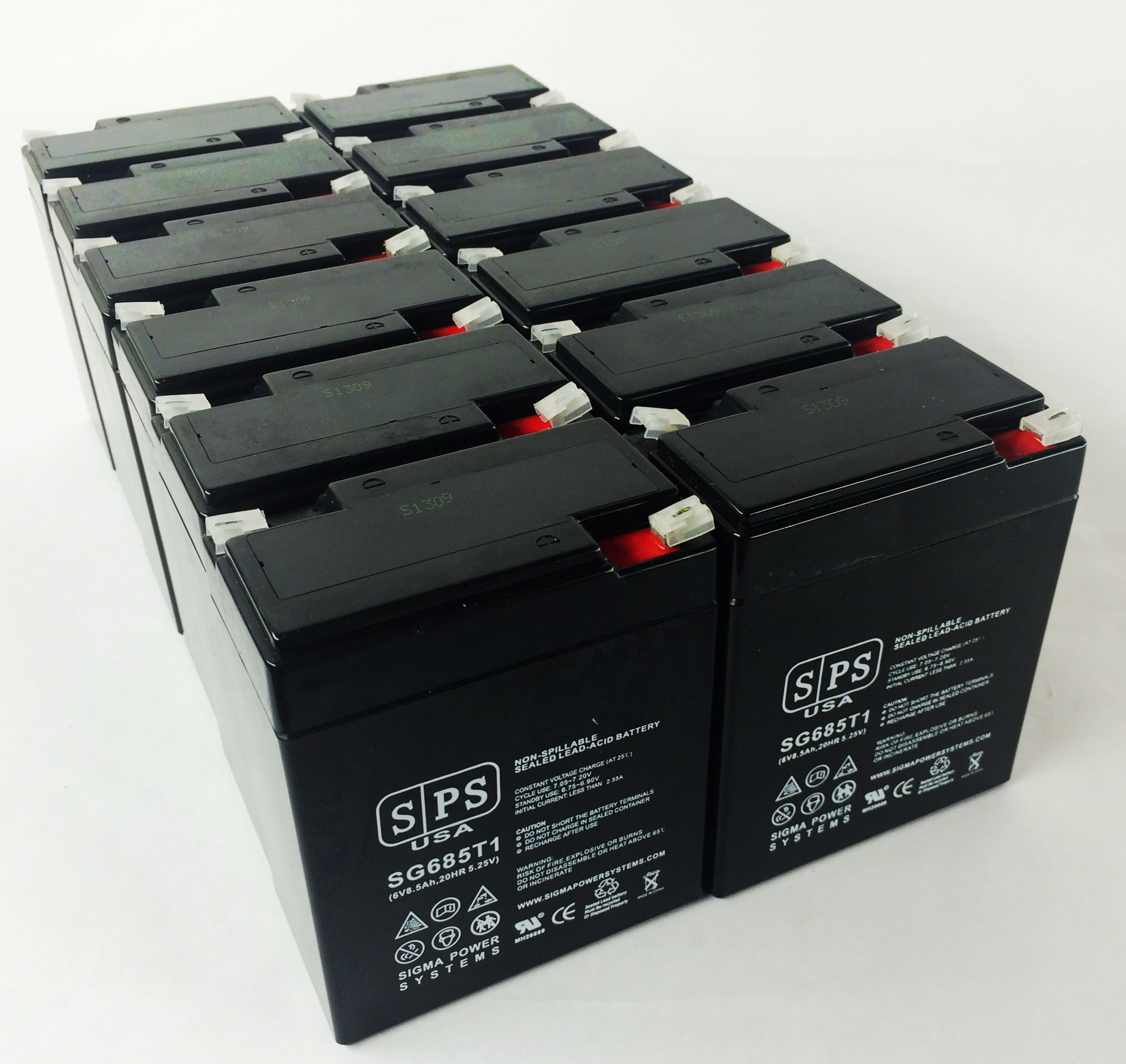 SPS Brand 6V 8.5Ah Replacement Battery (SG0685T1) for Interstate ...