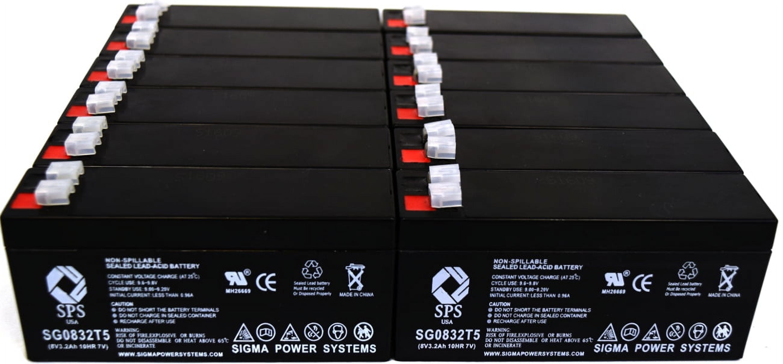 SPS Brand 8V 3.2 Ah Replacement battery (SG0832T1) for Keeler REGULAR ...