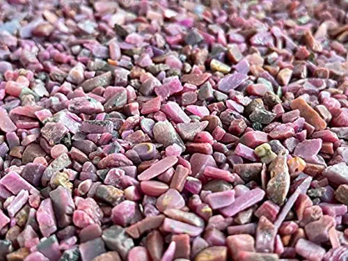 SPS Gemstone-Natural Ruby Chips Ginny Mines Unpolished Rough Raw Stone ...