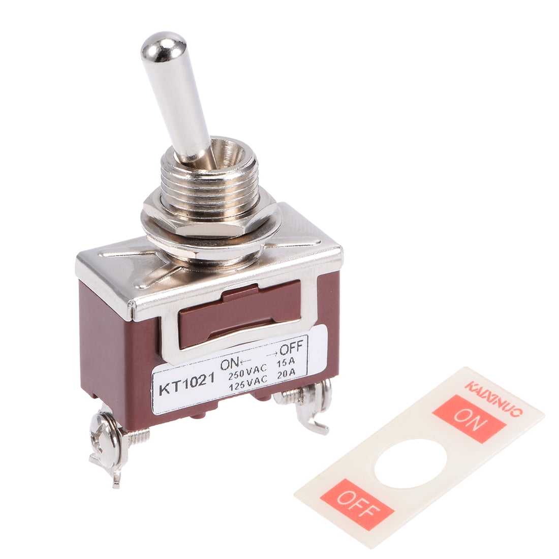 SPST Rocker Toggle Switch Heavy 15A 250V 20A 125V 2P ON/OFF Switch ...