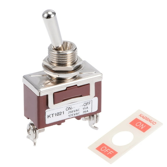SPST Rocker Toggle Switch Heavy 15A 250V 20A 125V 2P ON/OFF Switch ...