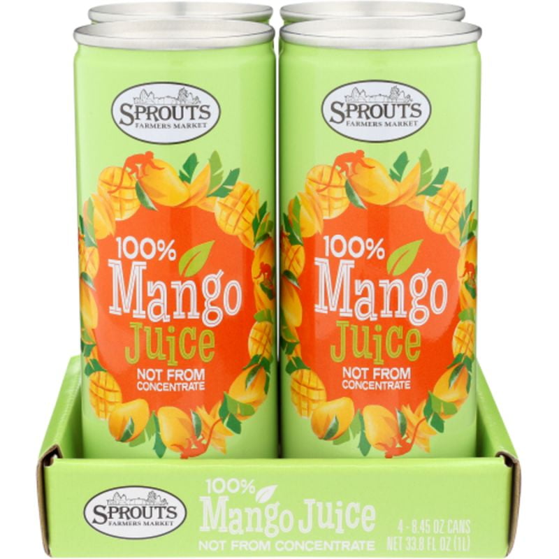 SPT 100% Mango Juice 4 Pack Cans 4 x 8.45 fl oz - Walmart.com