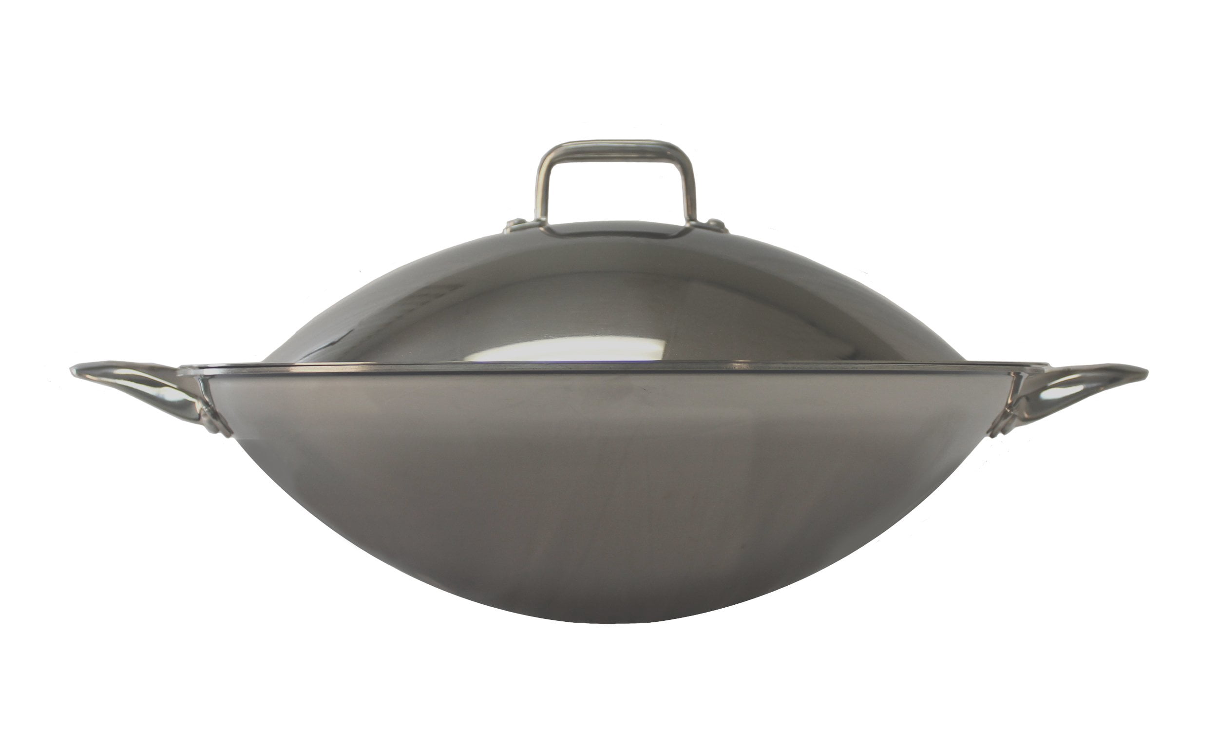 SPT SL-PA400AA 16.5 in. dia. Stainless Steel Wok Frying Pan with Lid ...