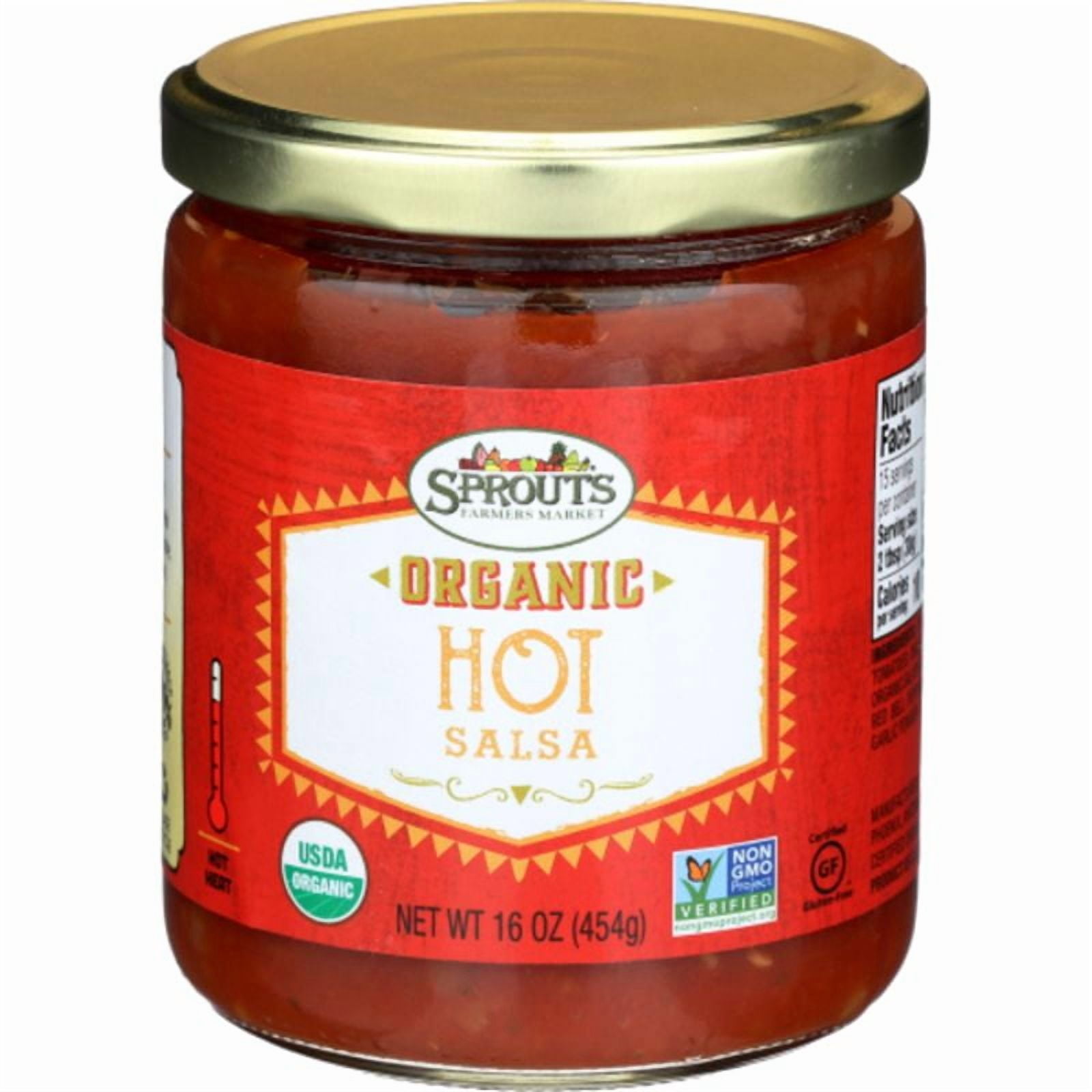 SPT Organic Hot Salsa 16 oz - Walmart.com