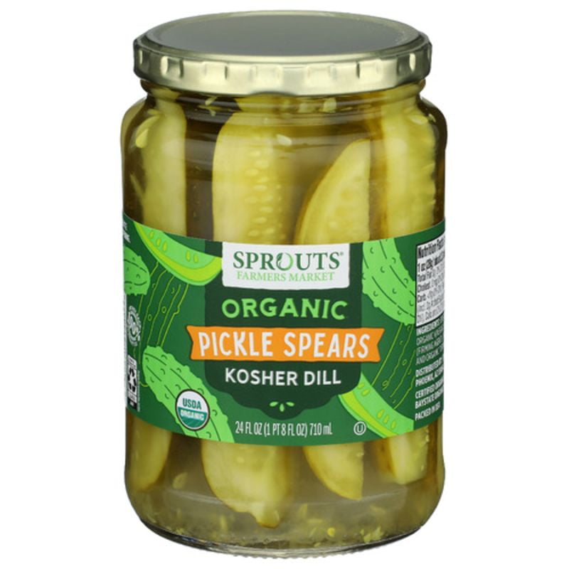 SPT Organic Kosher Dill Pickle Spears 24 fl oz - Walmart.com
