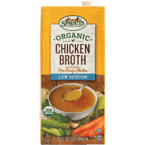SPT Organic Low Sodium Chicken Broth 32 fl oz - Pack of 2 - Walmart.com