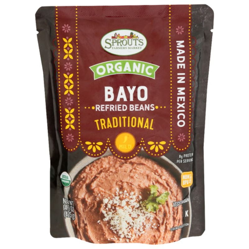 SPT Organic Traditional Bayo Refried Beans 14.9 oz - Walmart.com