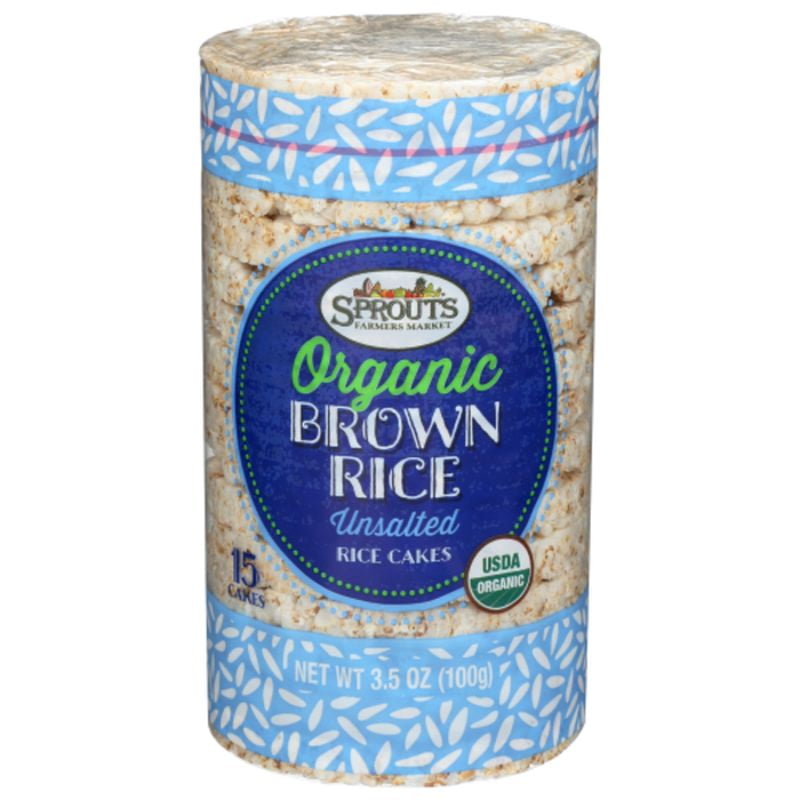2X - SPT Organic Unsalted Brown Rice Cakes 3.5 oz - Walmart.com