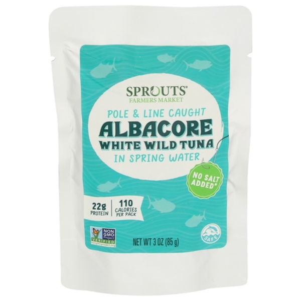 SPT Wild Caught Albacore White Tuna Pouch 3 oz Package May Vary ...