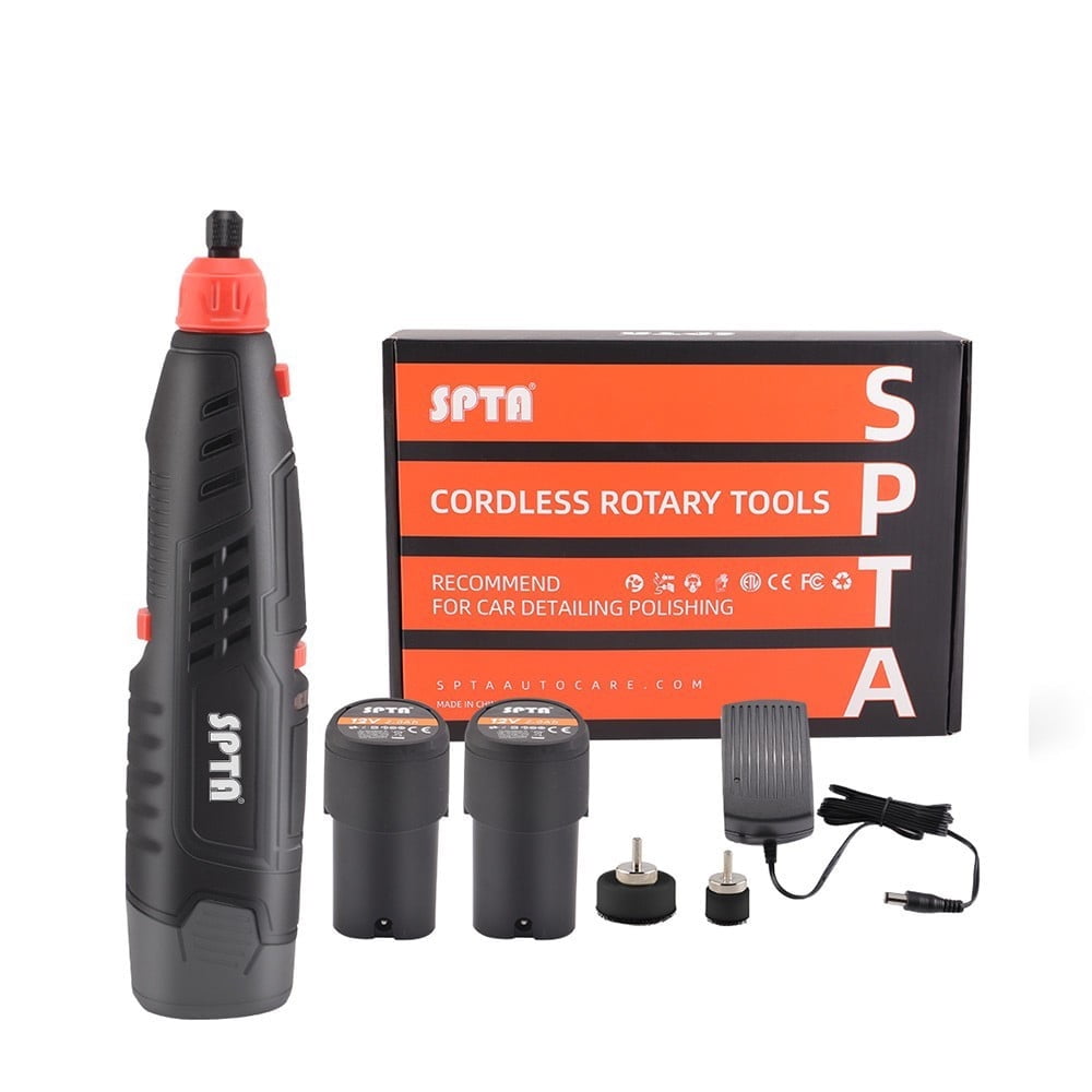 SPTA Cordless Rotary Tool Mini Car Polisher 12V Li-ion Battery IVT ...