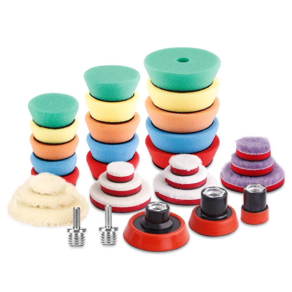 SPTA Mini Polishing Pads, 25mm 50mm 80mm Detailing Polishing Pads Car ...