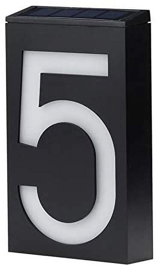 SPTECH LED Solar House Number Light doorplate, Garden Yard Building ...