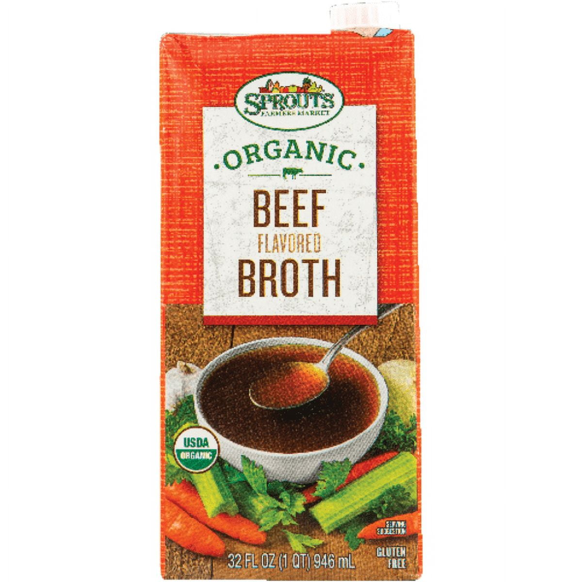 SPTs Organic Beef Broth 32 fl oz - Pack of 5 - Walmart.com