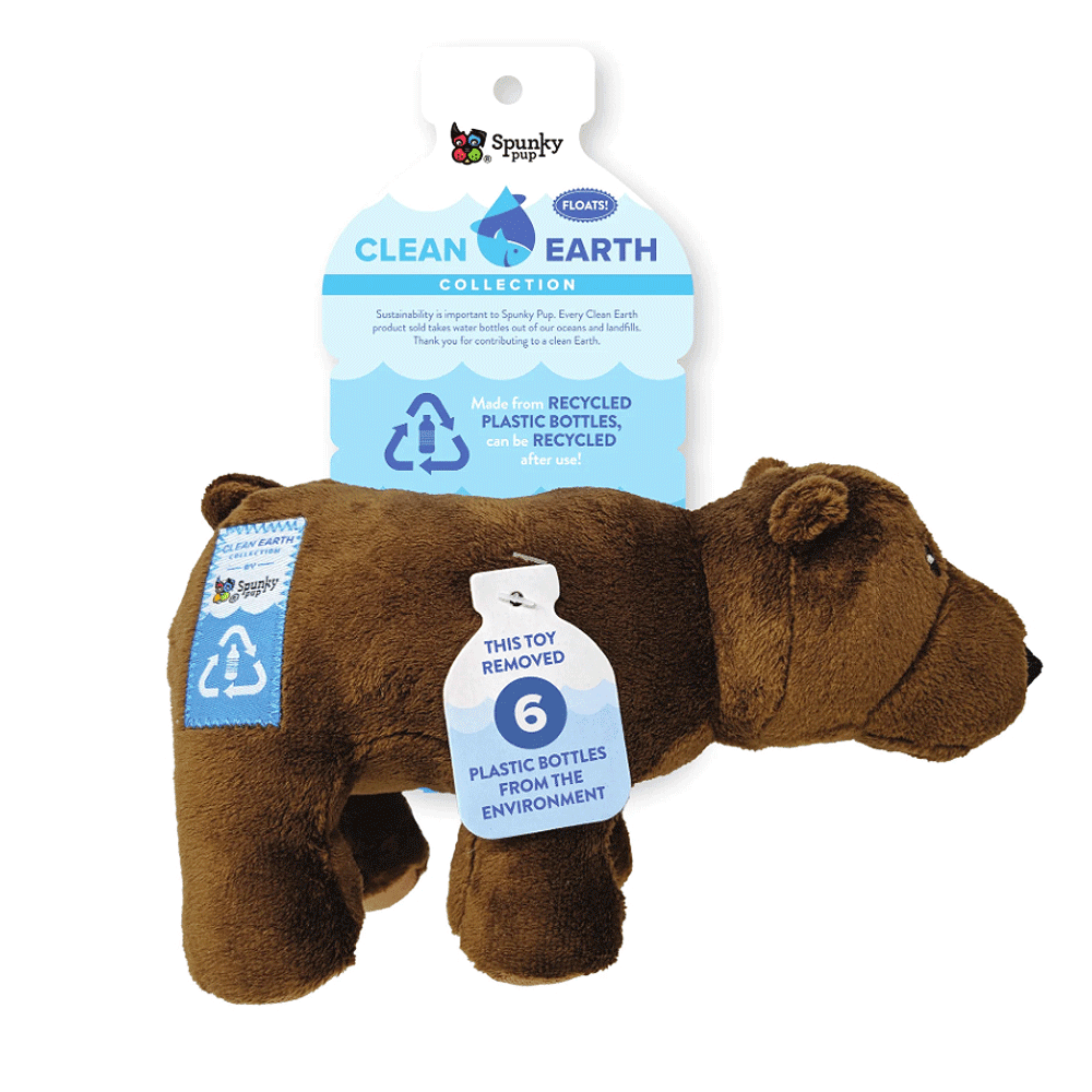 SPUNKY PUP Clean Earth Bear Small - Walmart.com