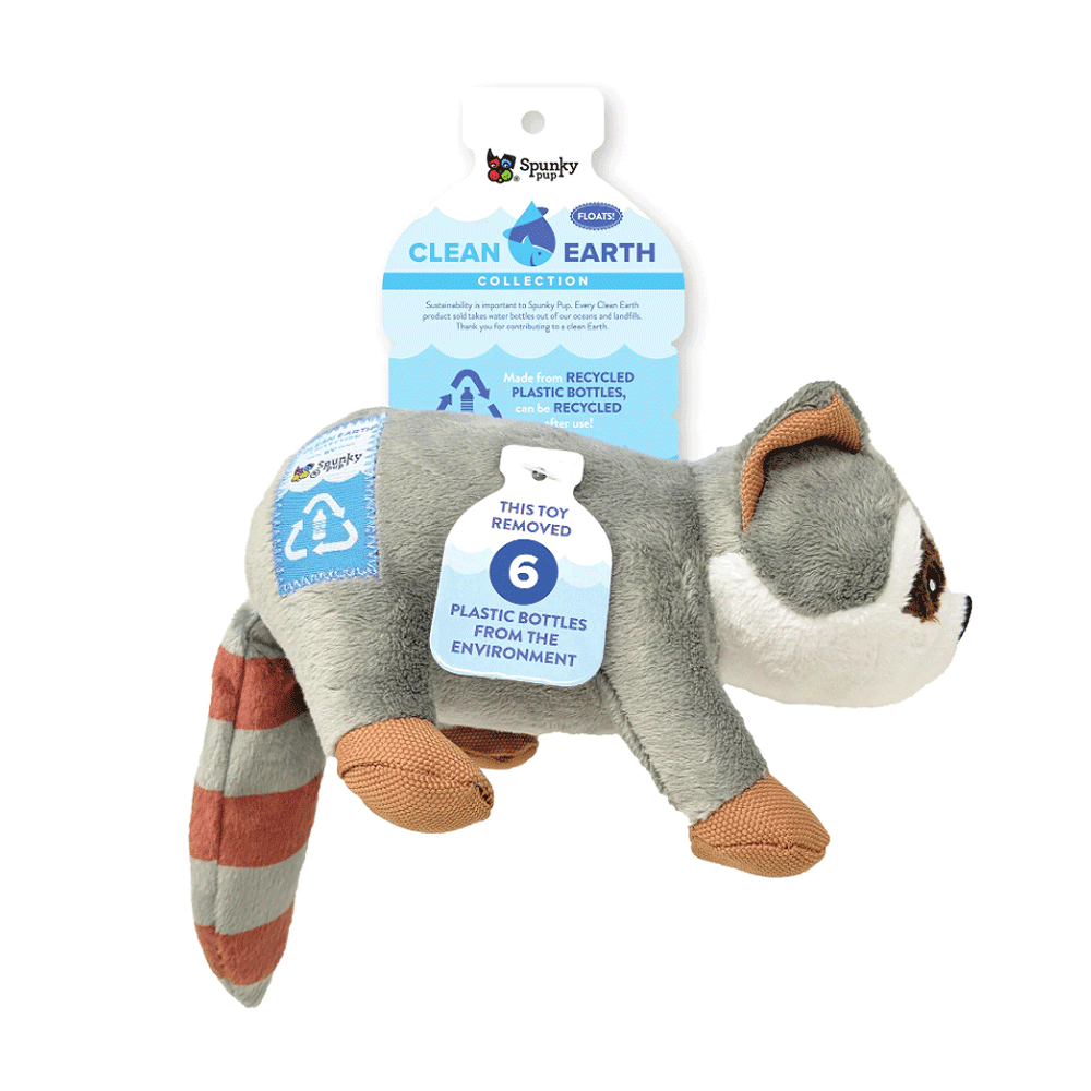 SPUNKY PUP Clean Earth Raccoon Small - Walmart.com