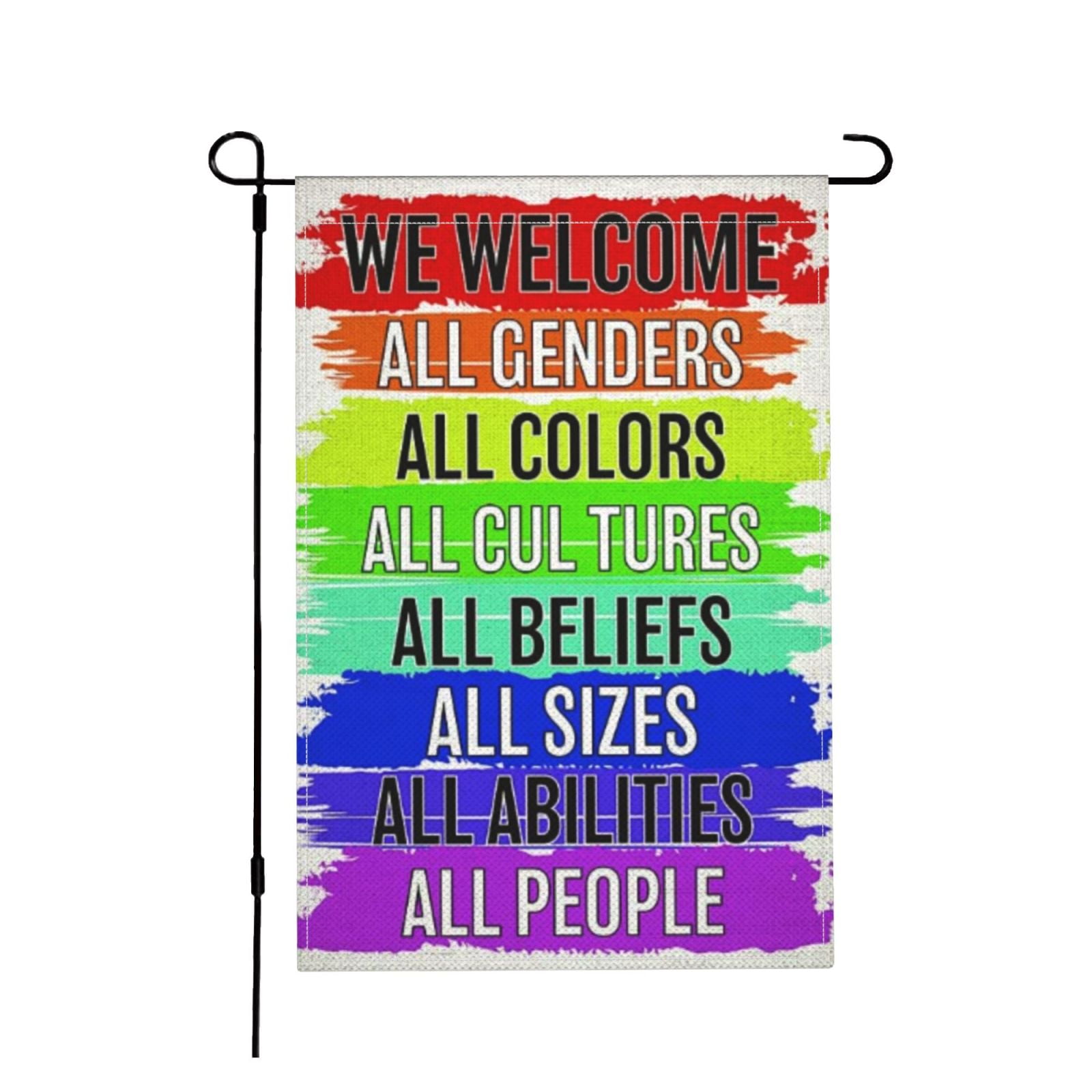 SPXUBZ 12"x18" Burlap Support Garden Flag, Home Decor Feminist We ...
