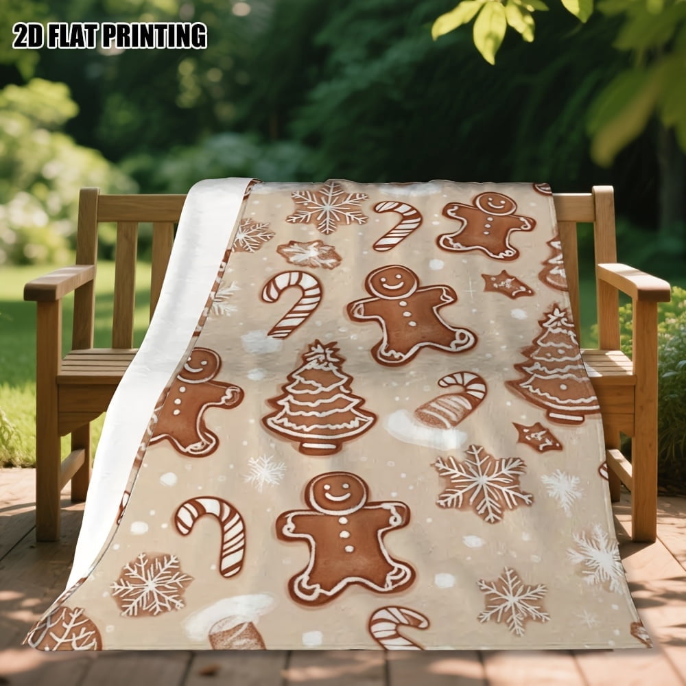 SPXUBZ 2D Flat Printing Gingerbread Man Christmas Tree Candy Cane ...